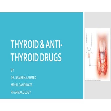 thyroid and anti-thyroid drugs.pptx | Thyroid Disorders | Endocrine and ...