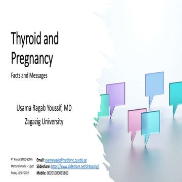 Thyroid and Pregnancy, Review of Physiology | PPTX