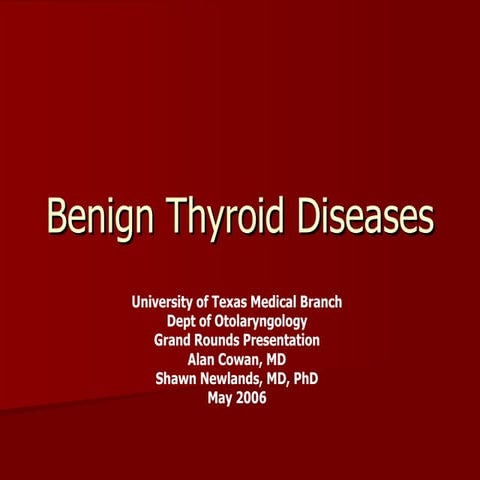 Thyroid Benign Slides Ppt
