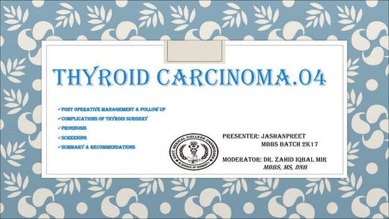 MANAGEMENT OF THYROID CANCER.pptx