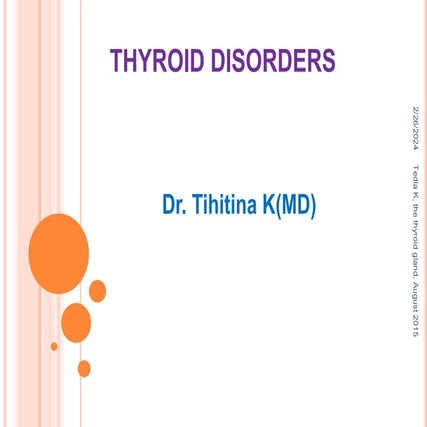 Thyroid Disease Presentation By Rebira Pptx Pptx