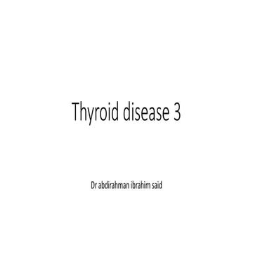 Thyroid Disease 3 Pptx