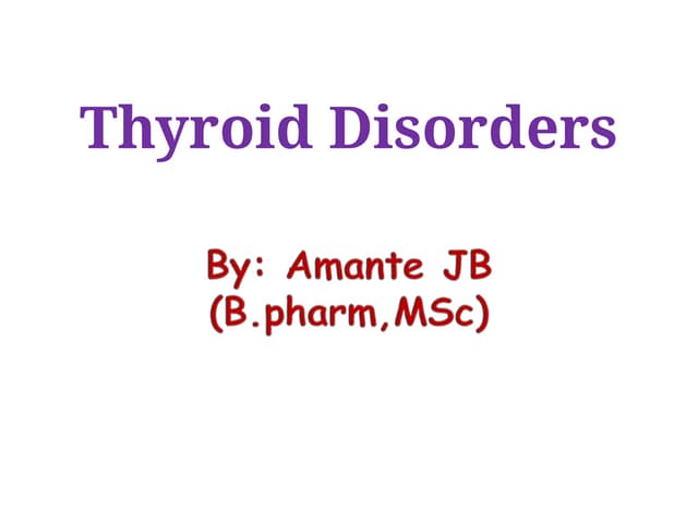 Hyperthyroidism Pptx