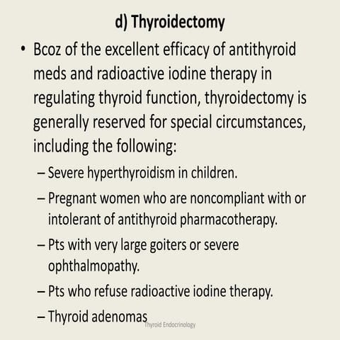 THYROID DISORDERS Continuation disorders. Pptx | PDF