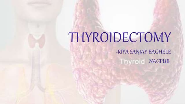Thyroidectomy nursing care | PDF