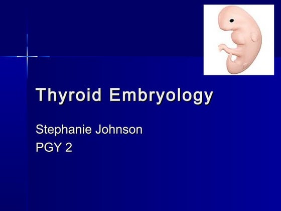 Development of Thyroid Gland (Special Embryology) | PPT
