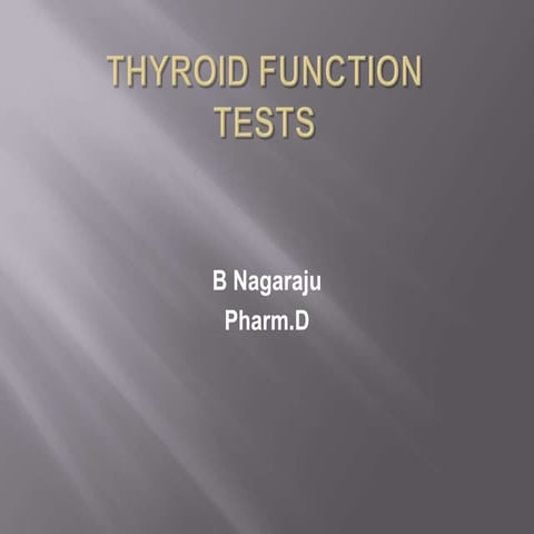 Thyroid function | PPT