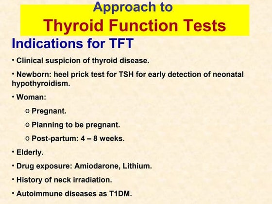 Lab tes thyroid dysfunction | PPTX