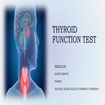 Thyroid Function Test Pptx