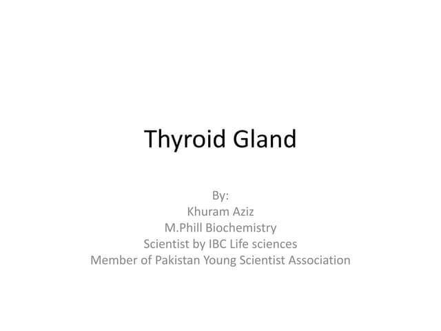 Anatomy of thyroid gland | PPTX