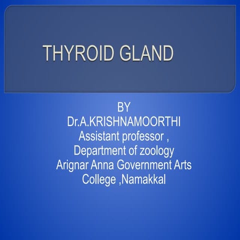 Thyroid gland | PPTX