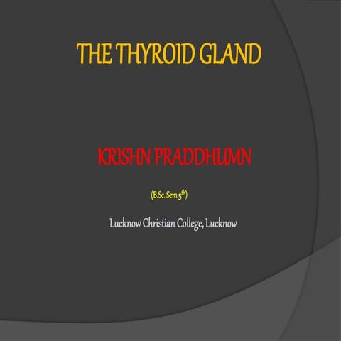 Thyroid gland | PPTX