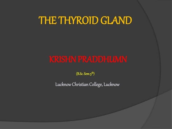 Anatomy of thyroid gland | PPTX | Thyroid Disorders | Endocrine and ...