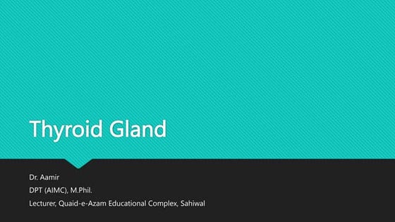 Histology of thyroid gland | PPTX