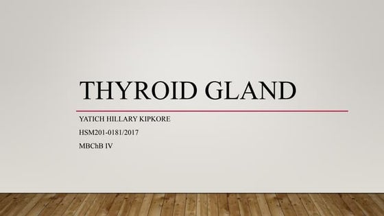 Benign Thyroid Diseases: Hypothyroidism and Hyperthyroidism; Graves ...