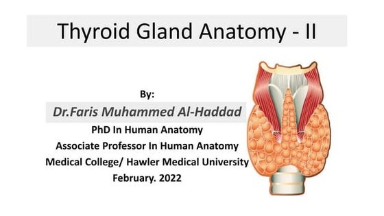 Thyroid Anatomy Ppt Causes And Types Of Thyroid Cancer Dr. Vijay