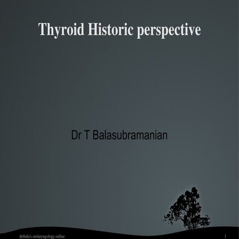 Thyroid history | ODP