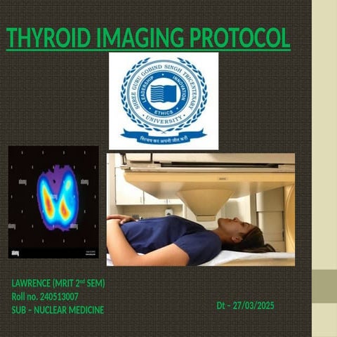 THYROID IMAGING In Nuclear Medicine.pptx
