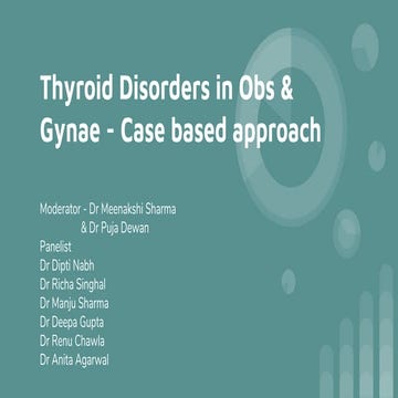 Thyroid panel final | PPTX