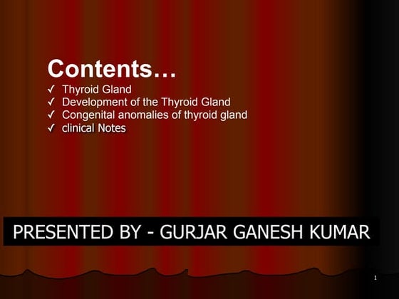 Development of Thyroid Gland (Special Embryology) | PPS