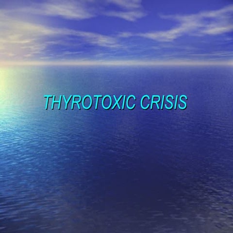 Thyroid Storm | PPT