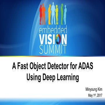 "A Fast Object Detector for ADAS using Deep Learning," a Presentation ...