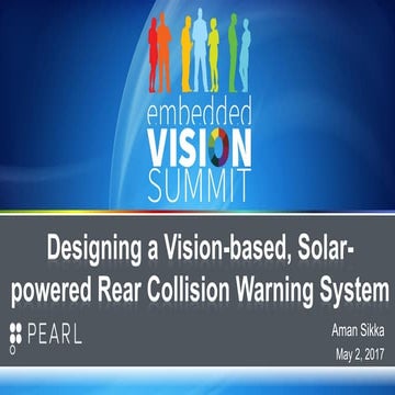 "Designing a Vision-based, Solar-powered Rear Collision Warning System ...