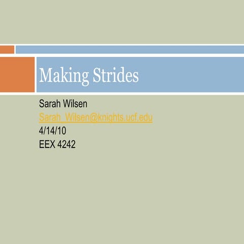 Tia making strides | PPTX