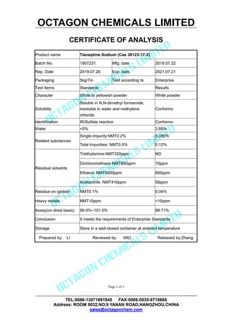 Coa Amla Extrakt Chem2Market | PDF