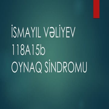 tibbforum.com-Oynaq sindromu 2.pptx az dili | PPTX