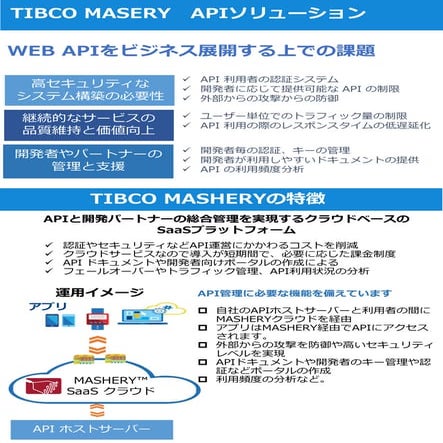 Tibco masheryご紹介資料 | PPTX | Cloud Computing | Internet