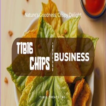 Tibig-Treats-Inc. Tibig Chips Food and Vegetabke food | PDF