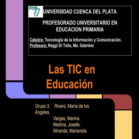 IMPACTO DE LAS TIC EN LA EDUCACION | PPTX