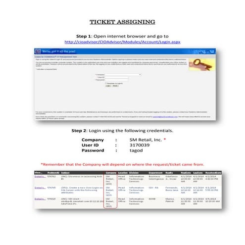 Ticket assigning | PDF
