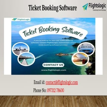 Online Ticket Booking Software | Ticket Reservation System | PPTX