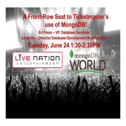 A Front-Row Seat to Ticketmaster’s Use of MongoDB | PDF