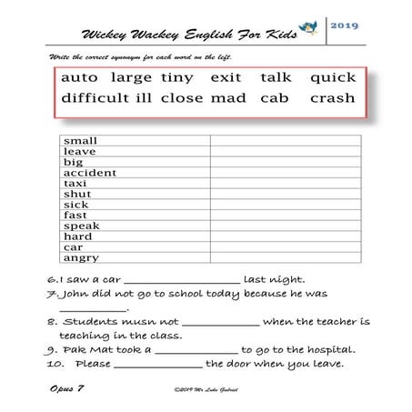 UPSR GRAMMAR EXERCISE | PDF