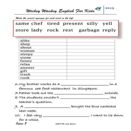 UPSR GRAMMAR EXERCISE | PDF