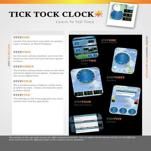 Tick Tock Clock App Tutorial | PDF