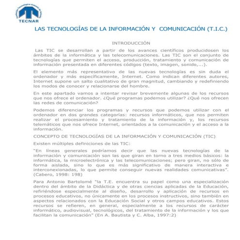 La tecnología y la comunicacion | PDF