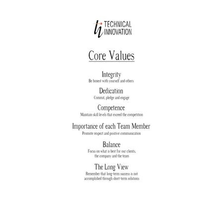 TI Core Values | PDF