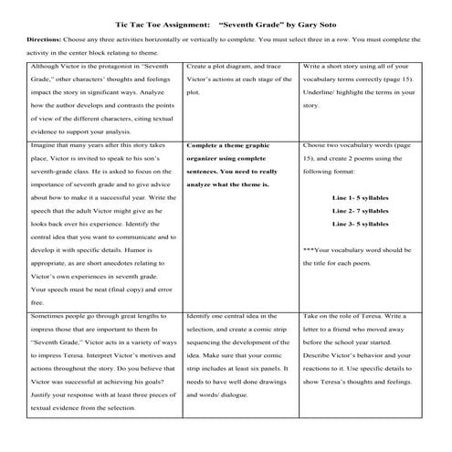 Tic Tac Toe Assignment | PDF
