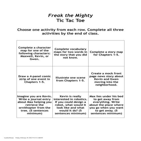 Tic Tac Toe Board | PDF