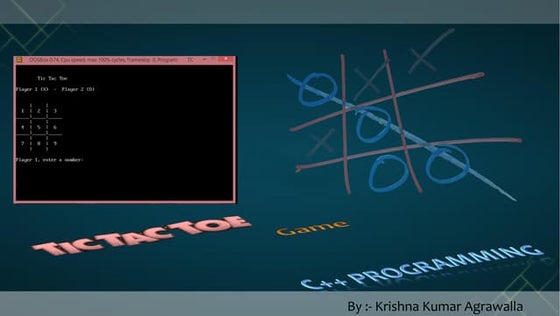 AI based Tic Tac Toe game using Minimax Algorithm | PPTX