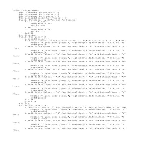 Tic tac toe code | TXT