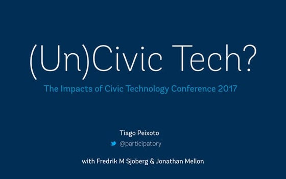 What Is Civic Tech? | PDF