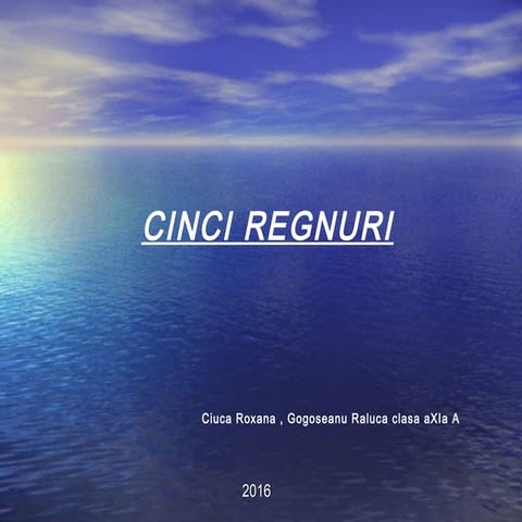 Ticula bianca 5 regnuri | PPT