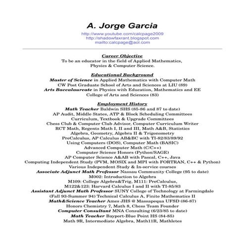 resume - Tim | DOCX