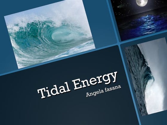 Tidal power plant | PPT