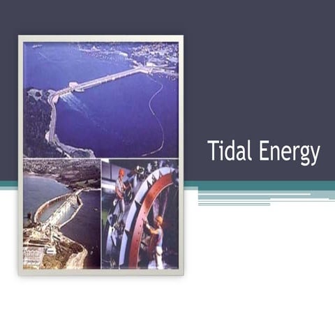 Tidal Energy (Non Conventional Energy Source) | PPT